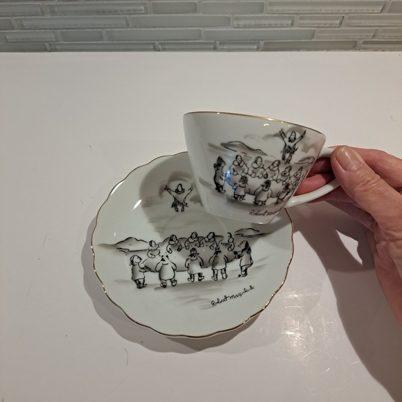 Dining | Vtg Ceramics Robert Mayokok Eskimo Blanket Toss Cup Saucer ...